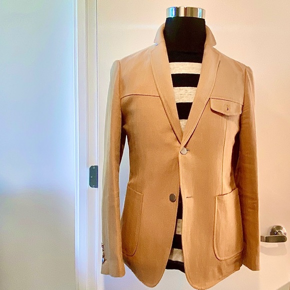 SST&C | Suits & Blazers | Lightweight Hopsack Tweed Linen Blazer 48r ...